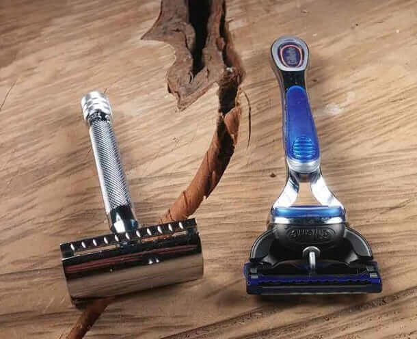 #1 Safety Razor vs Cartridge Razor (Infographic)